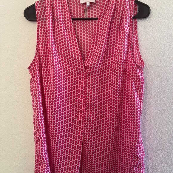 Laundry By Shelli Segal | Tops | Laundry By Shelli Segal Pink Polka Dot ...